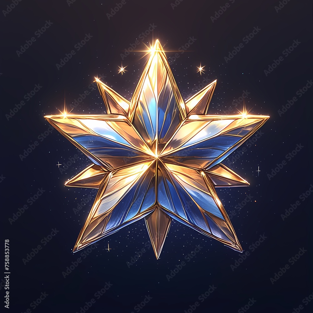 Illuminating Gold Star Icons for Powerful Brand Identity Stock ...
