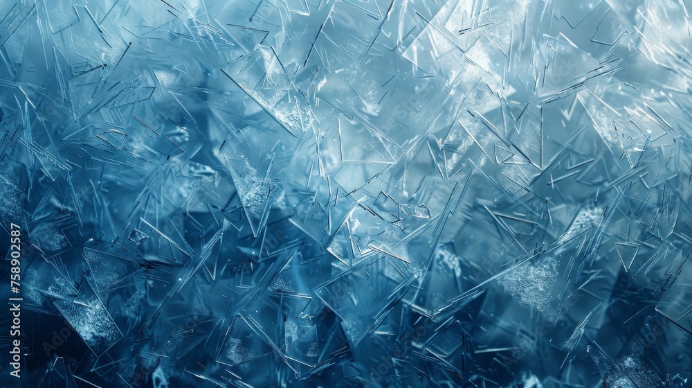 Arctic geometric abstract background with icy textures and cool, frosty ...
