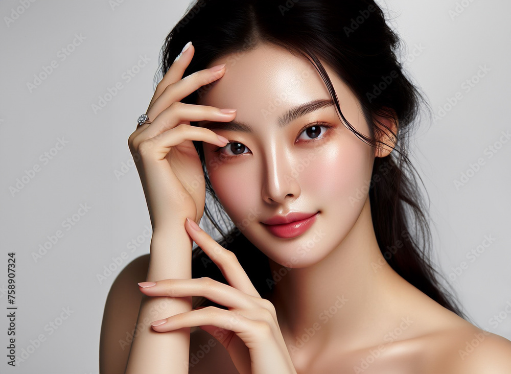 pretty young beautiful asian woman beautiful model profile photoshoot ...