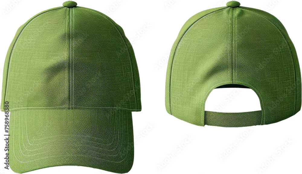 Nature-inspired green cap mockup - Cut out, Transparent background ...