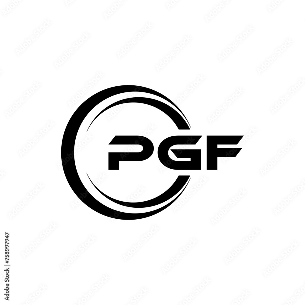 PGF Letter Logo Design, Inspiration for a Unique Identity. Modern ...