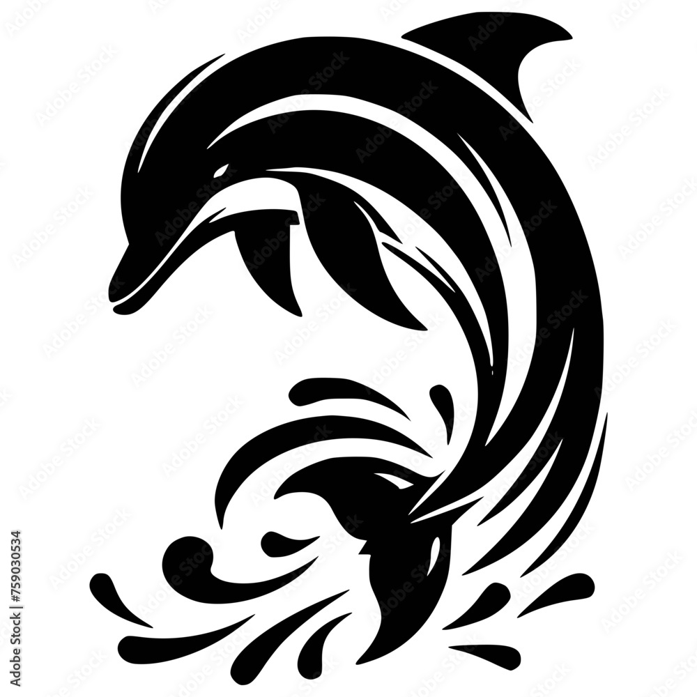 Vetor de Dolphin Scene, Dolphin silhouette, Dolphin Svg, Dolphin Png ...