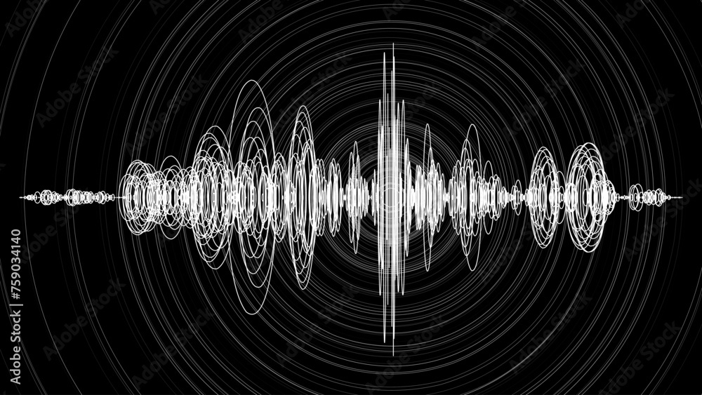 Earthquake Wave Seismic Diagram Background. Audio Sound Wave Diagram ...