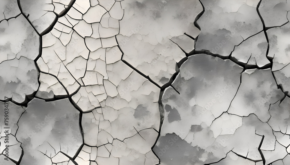 Seamless broken cracks background texture. Tileable stained peeling ...