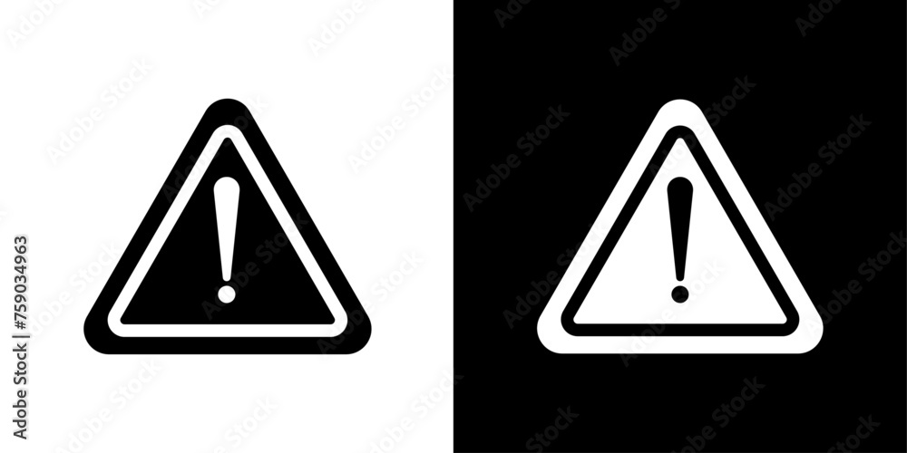 Universal Warning Triangle. Alert Symbol for Various Hazards. Safety ...