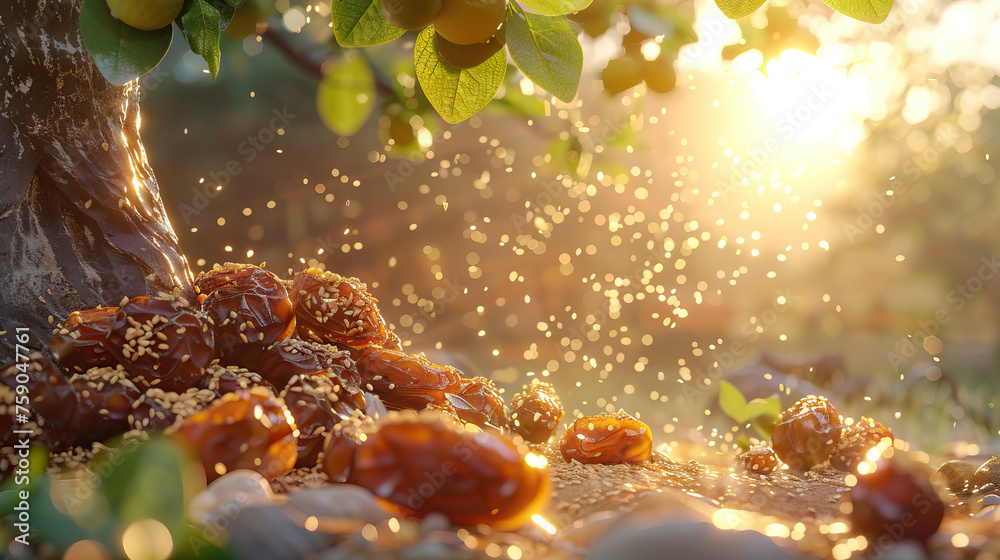 Ead Fel: On Memorial Day, crushed dates with roasted sesame seeds ...