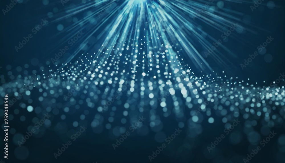 dark blue abstract animation background with moving and flicker ...