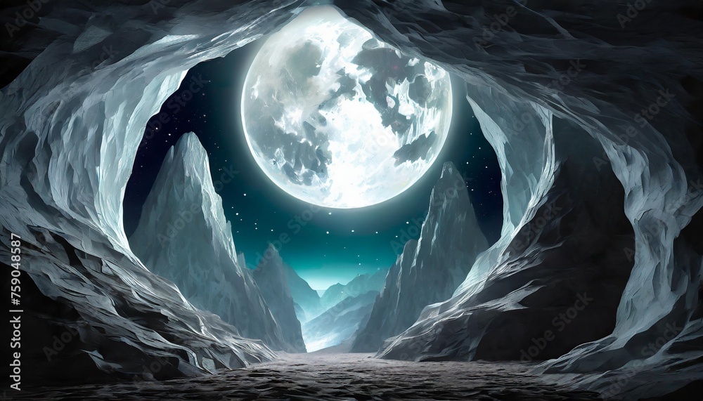 beneath a double moon s silver glow crystalline caves conceal portals ...