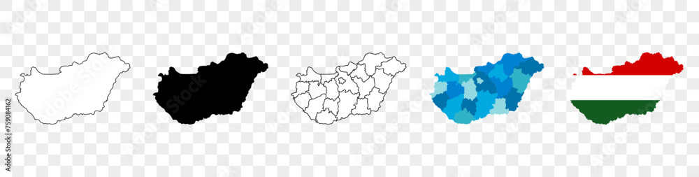 Map of Italy icon. Linear icon. Transparent background. Vector isolated ...