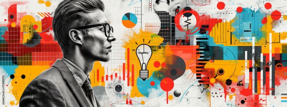 Design art concept abstract contemporary modern background business ...