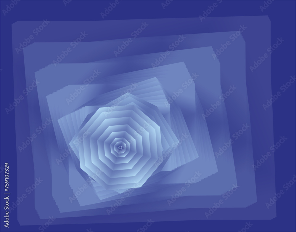 Composition of polygon geometric shapes with gradient color tones of ...