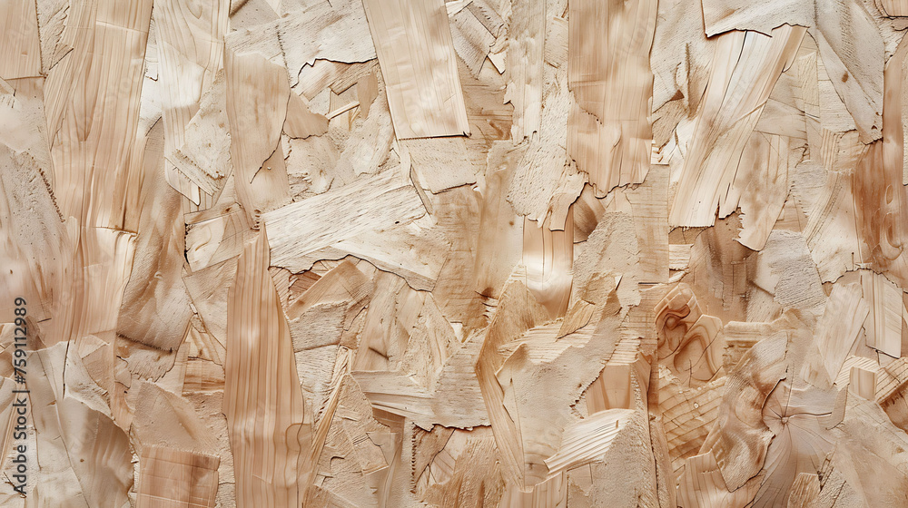 Chipped wood texture seamless flat lay. Recycled wood chips background ...
