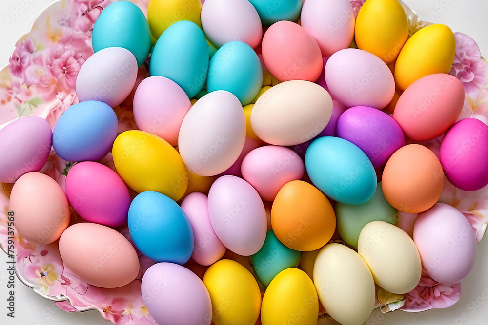 Pastel Easter Palette. A visually pleasing composition featuring a ...