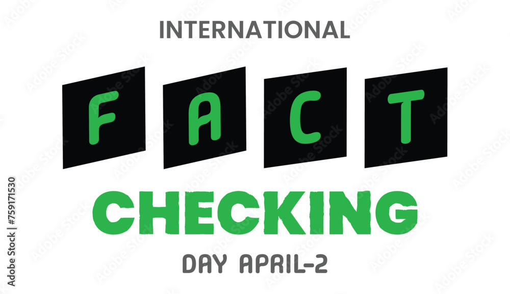 International Fact Checking day. Template for background, banner, card ...