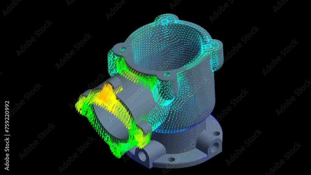 Mechanic simulation engineering - Displacement and stress finite ...
