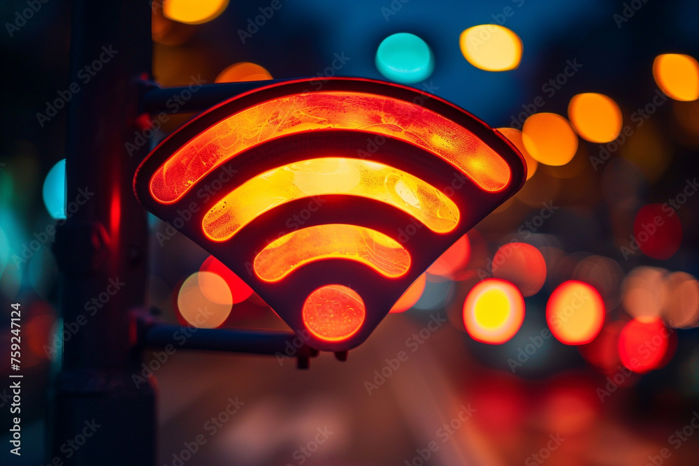 Wi-fi networking Internet connection symbol logo, cyber speed hotspot ...