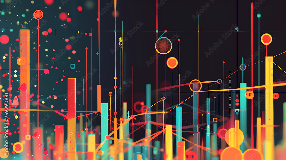 On a presentation slide, a graph illustrates key points in a company's ...