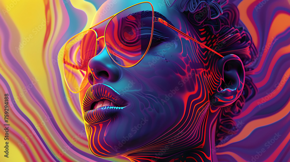 In a digital design studio, vectors come to life on computer screens as ...