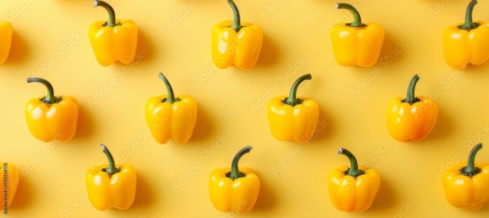 Organic yellow bell pepper texture background, fresh and vibrant ...
