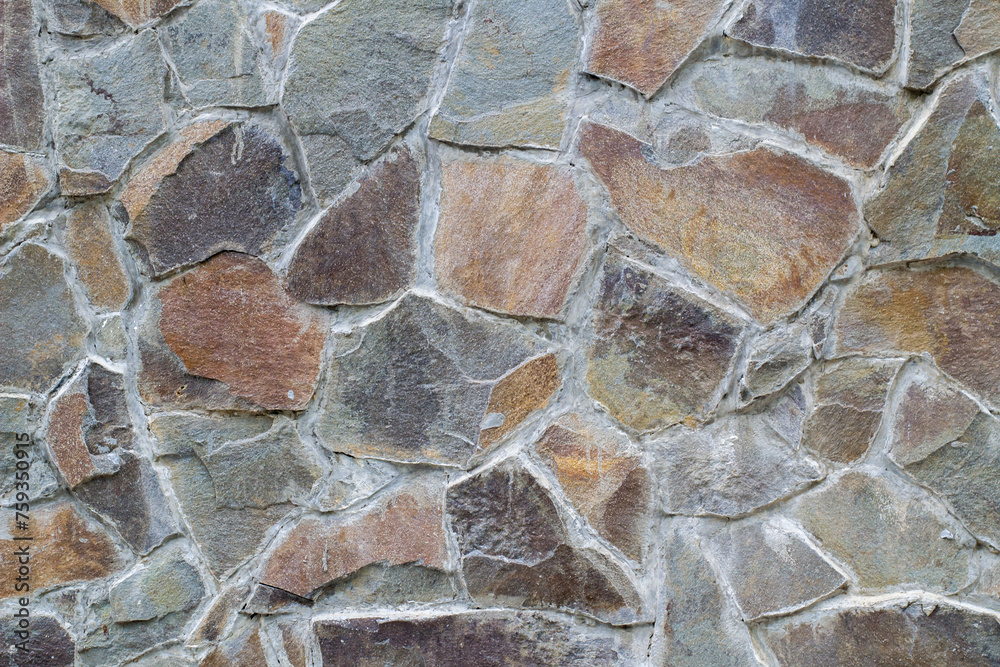 Wall cladding flagstone texture seamless background Stock Photo | Adobe ...