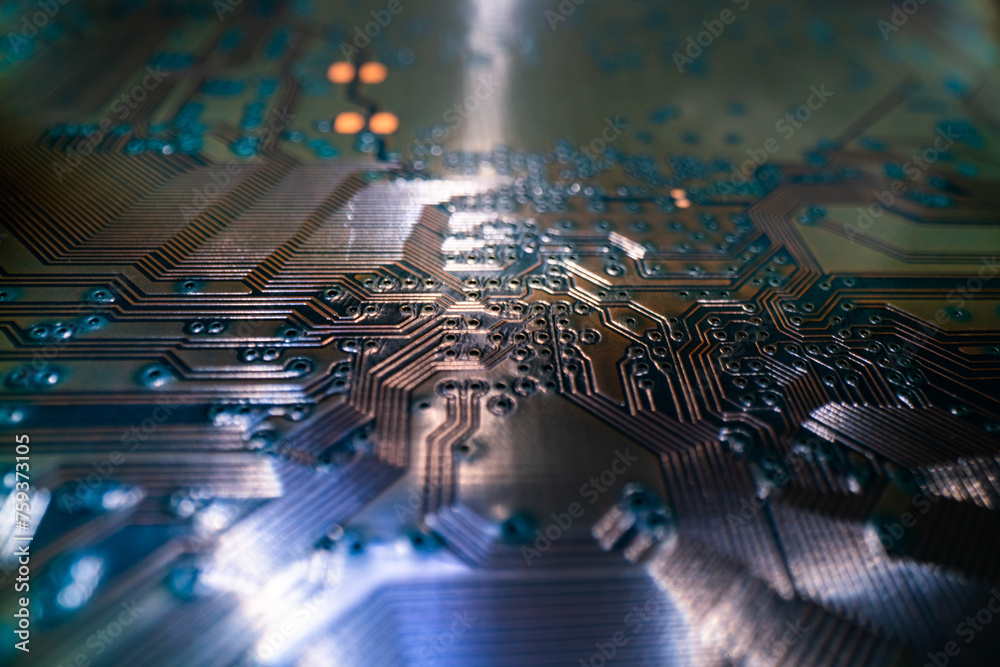 Electronic circuit board background. Abstract digital technology ...