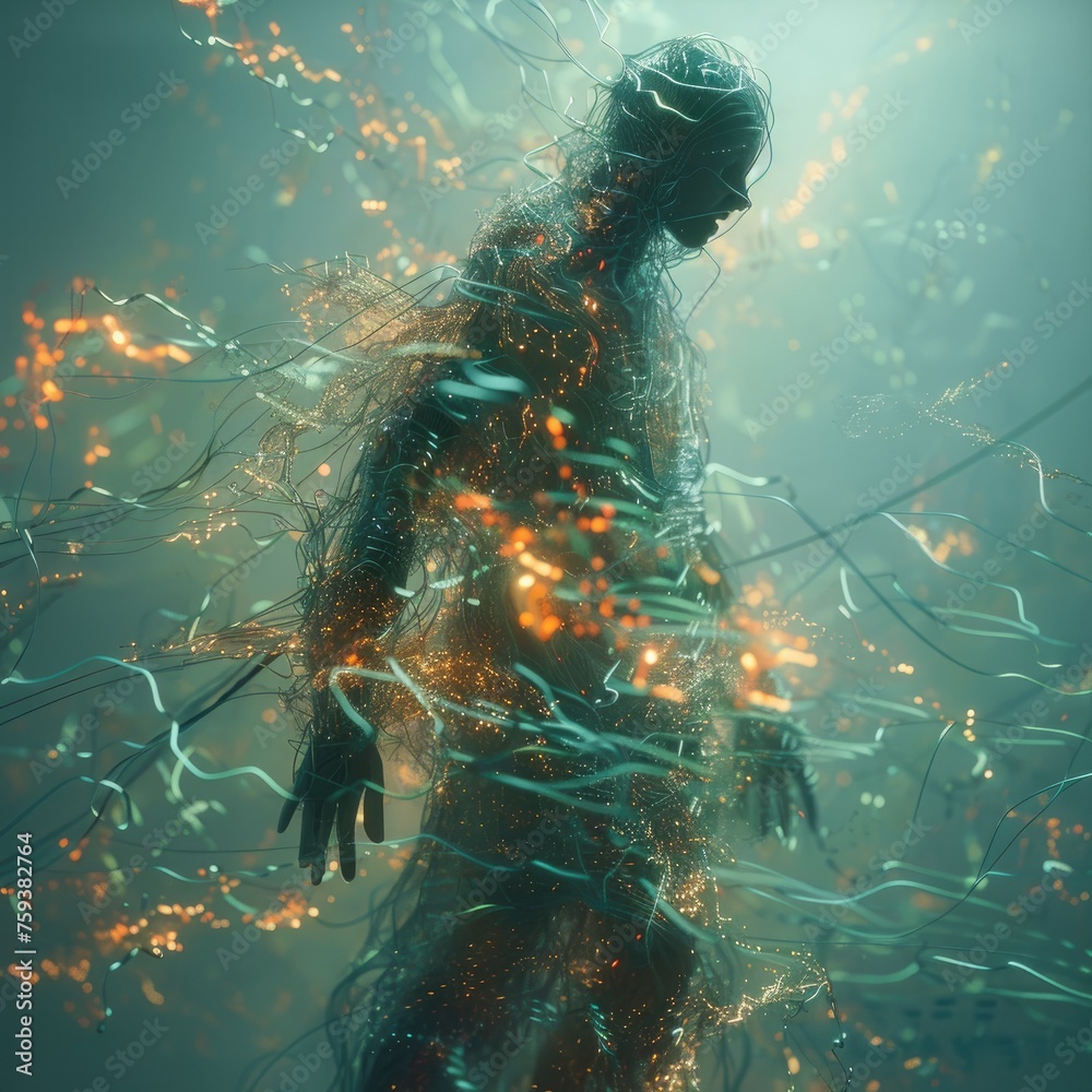 An imaginative take on viral replication visualized as a dance of light ...