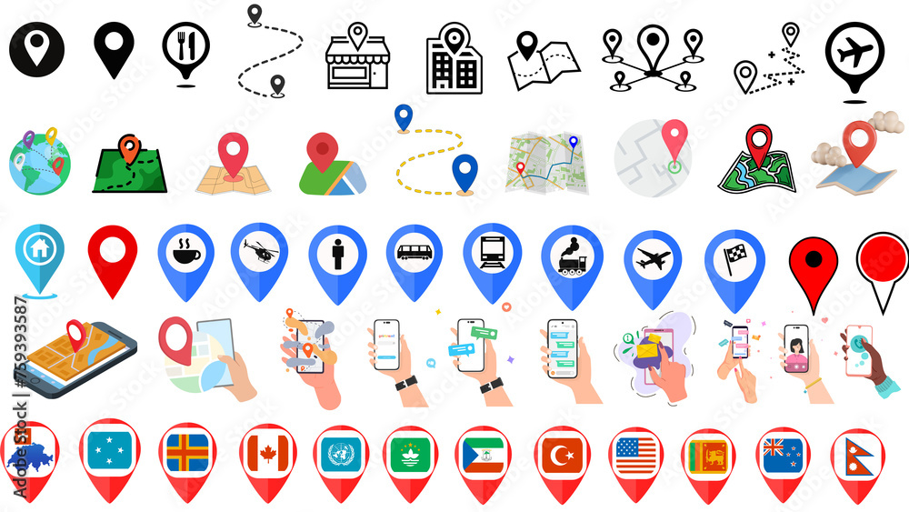 Google Map icon, Google map location Icon, location icon Stock ...