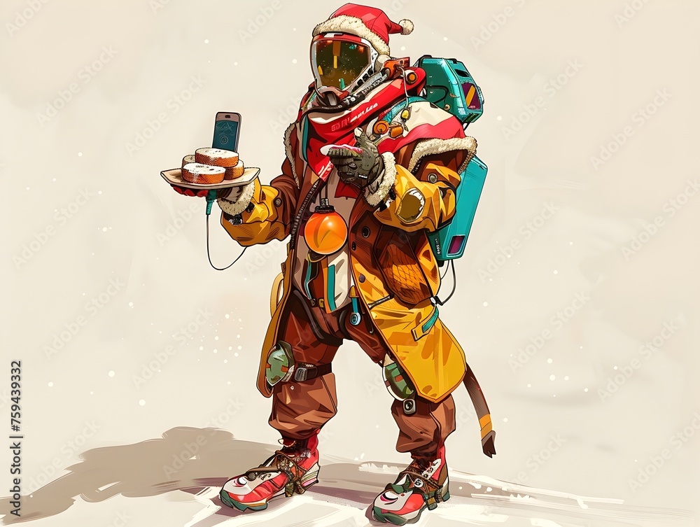 Xerus with Xmas Cookies - A Futuristic Fashion Bounty Hunter Embracing ...