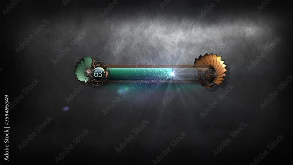 Loading buffer progress bar. Color download interface. Load status ...