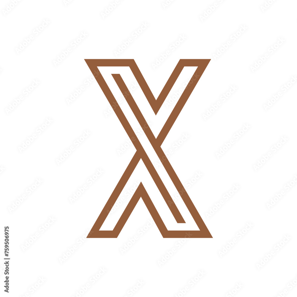 Monogram X. Design vector X logo. Monogram initial letter mark X logo ...