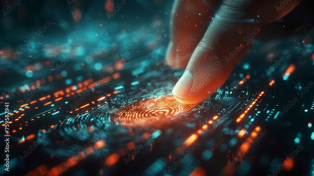 Biometric Encryption biometric authentication fingerprint scan recognition used in conjunction ...