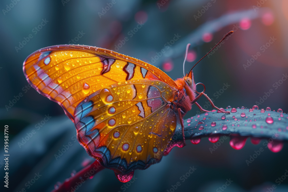A colorless cocoon giving way to the emergence of a brilliantly colored ...