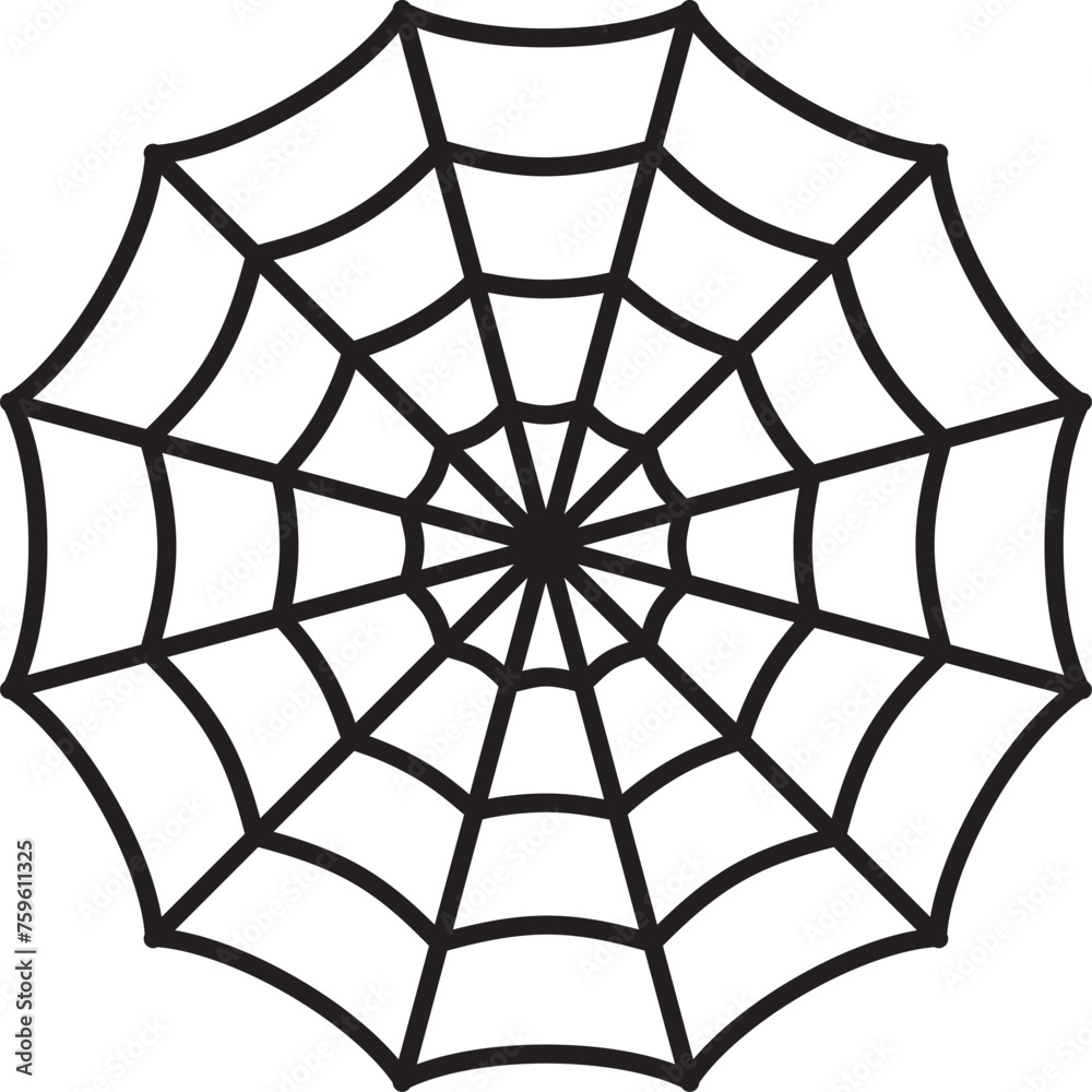 Spiderweb Cut File, SVG file for Cricut and Silhouette , EPS , Vector ...