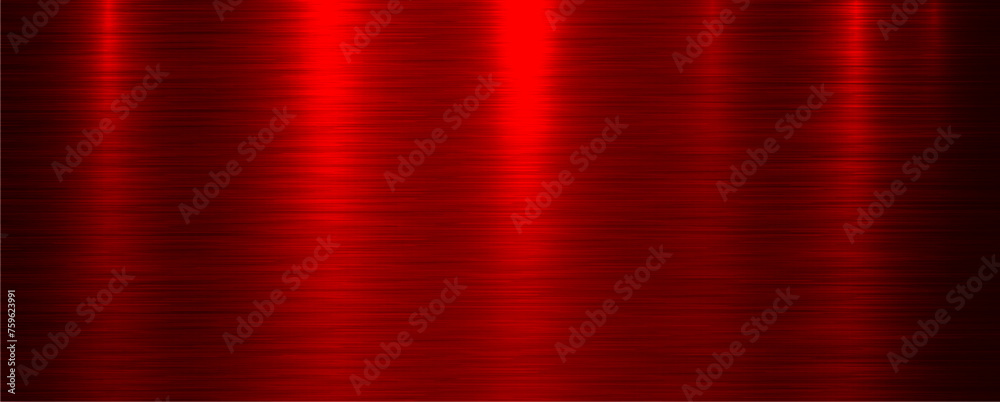 Red brushed metal texture background, shiny lustrous metallic 3d ...