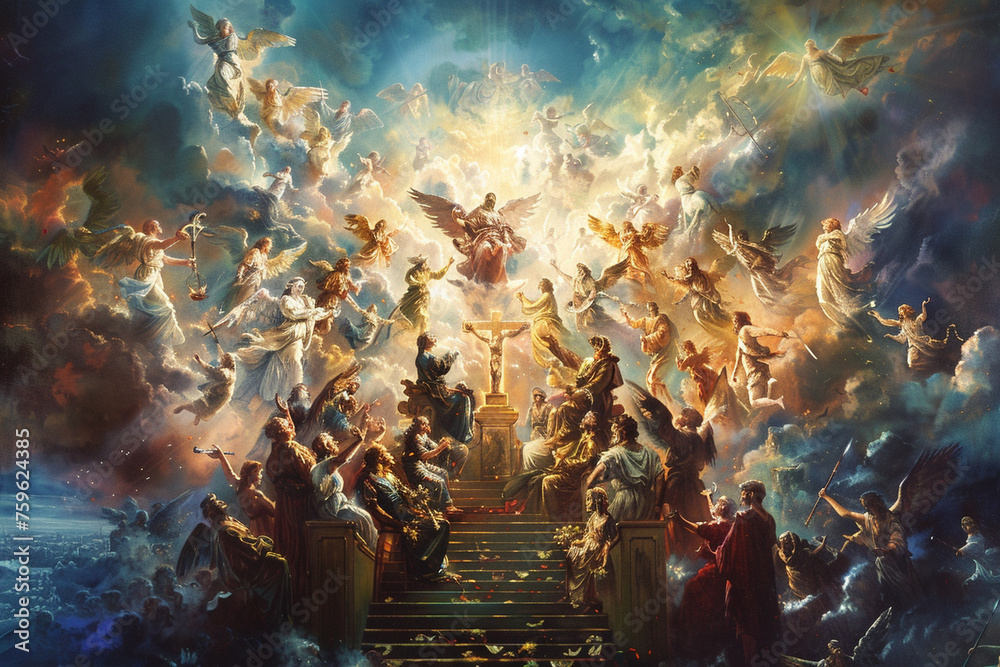 Celestial court convened, with saints and sinners alike facing the ...