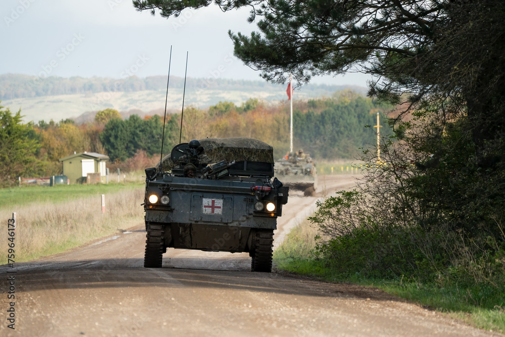 British army FV432 Bulldog medical ambulance armoured personnel carrier ...