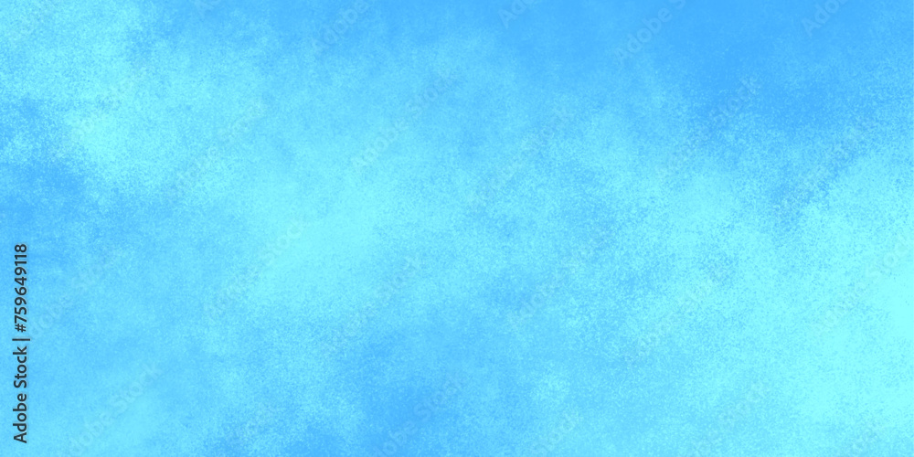 Sky blue backdrop surface.spray paint,wall background.aquarelle painted ...