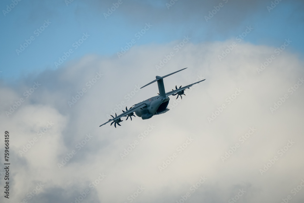 RAF Royal Air Force Airbus A400M Atlas military transport plane on a ...