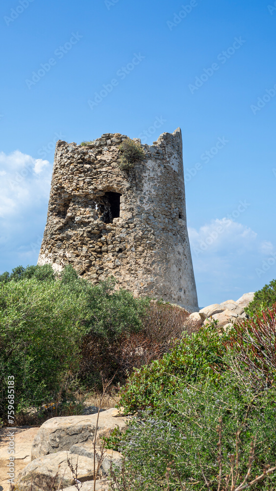 The Porto Giunco tower is a Spanish watchtower located on the ...