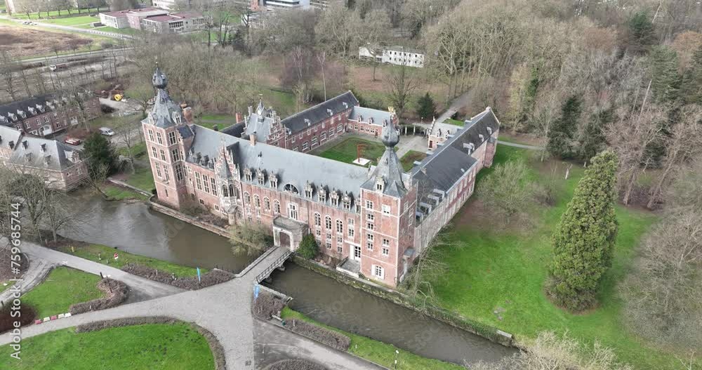 Arenberg Castle castle in Heverlee in Louvain, Belgium.The castle is ...