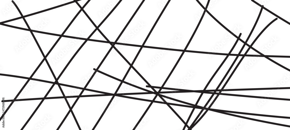 Hand drawn line stroke set. Highlight marker underline and strike ...