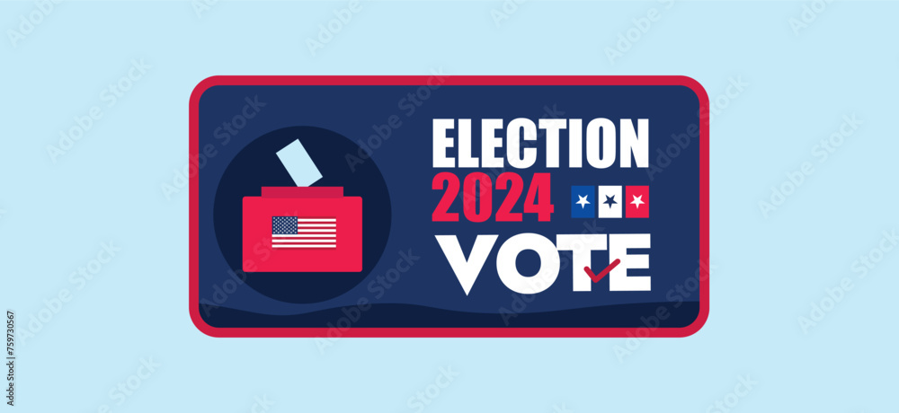 USA Presidential Election 2024. Importance of casting vote banner with ...