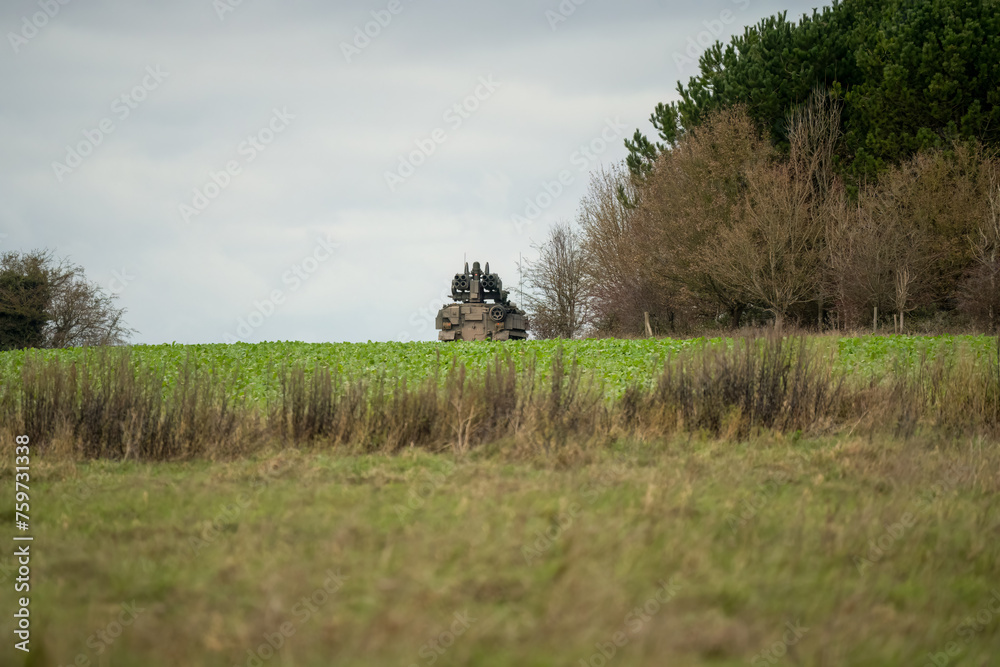 British Army Alvis Stormer Starstreak CVR-T tracked armoured vehicle ...