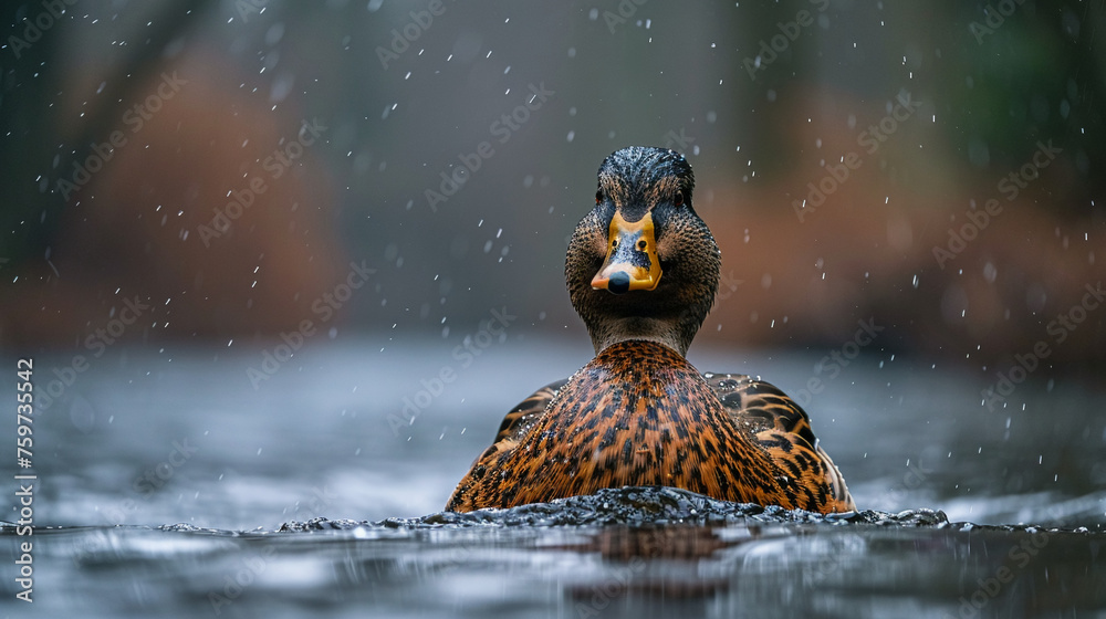 wildlife photography, authentic photo of a duck in natural habitat ...