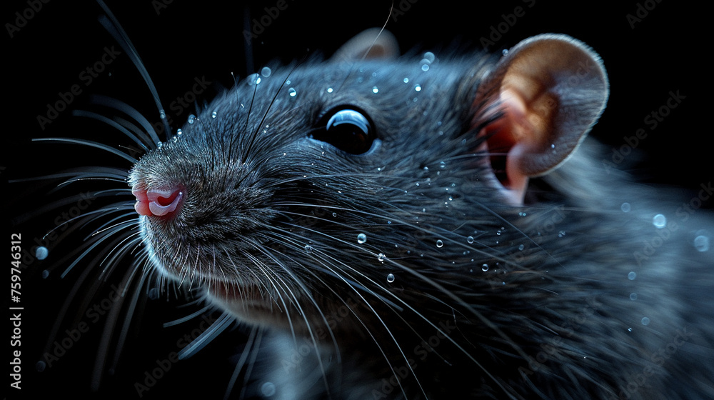 wildlife photography, authentic photo of a rat in natural habitat ...