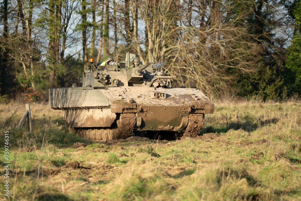 British army General Dynamics Ajax Reconnaissance and Strike armoured ...