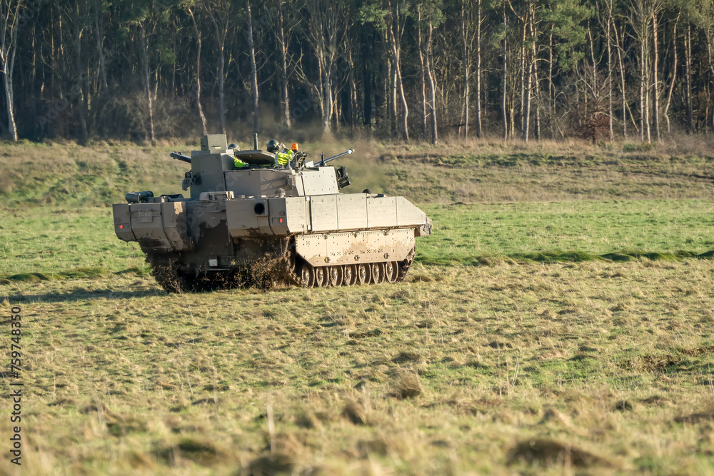 British army General Dynamics Ajax Reconnaissance and Strike armoured ...