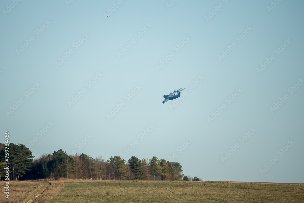 RAF Royal Air Force Airbus A400M Atlas military transport plane on a ...