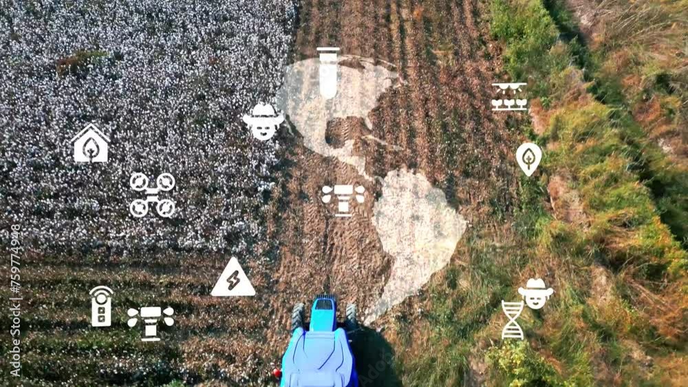 agriculture smart farming technology - industry 4.0.Concept of ...