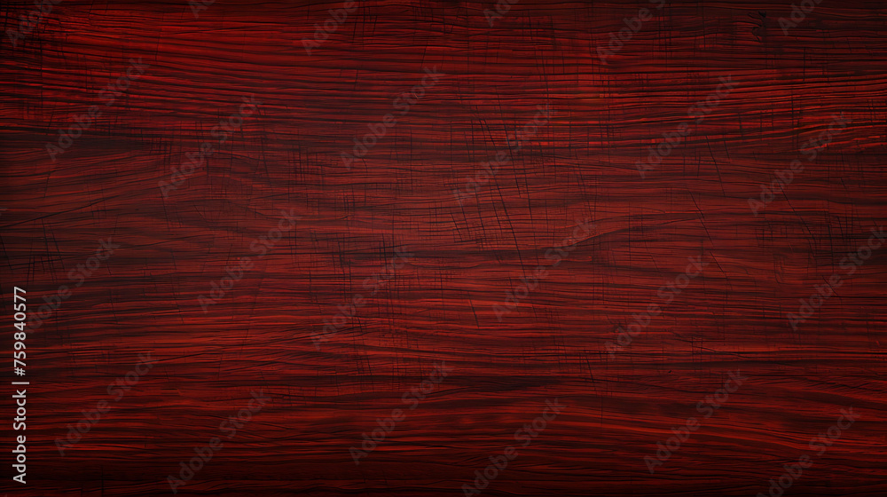 mahogany wood texture with horizontal grain lines. Dark red wooden ...